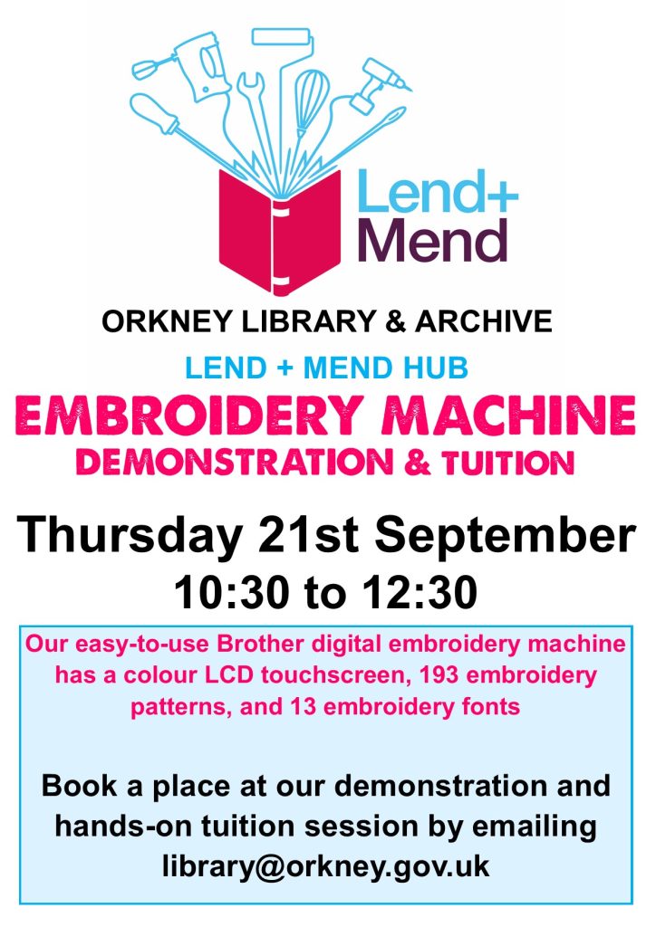Lend & Mend Hub - Orkney Library & Archive